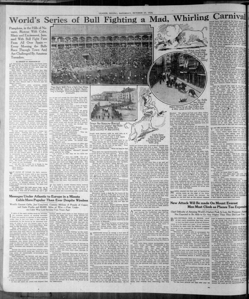 La foto del bisabuelo José Mari desató la Fiesta en Hemingway - Zenda